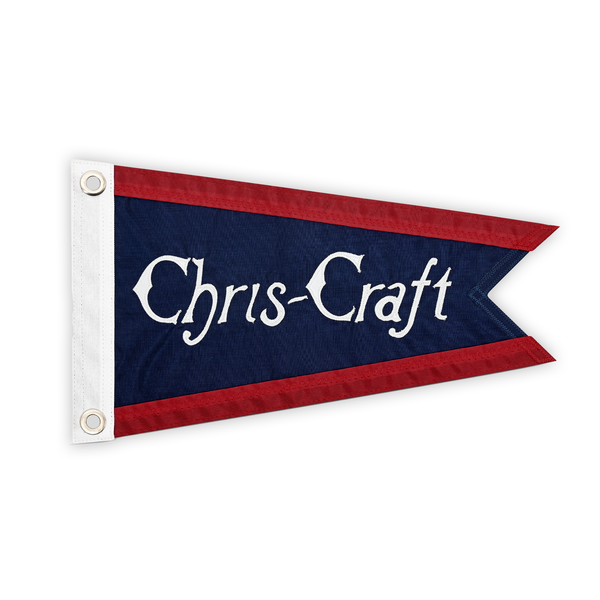 Vintage Chris-Craft Grommet Pennant Flag | 16"x10" | Authentic Chris ...